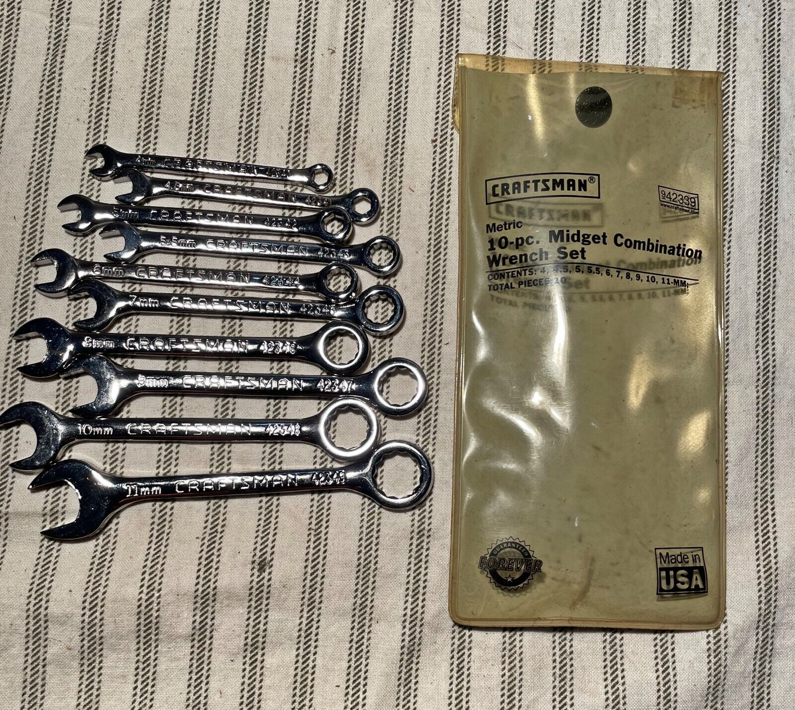 Craftsman 10-Piece Metric Ignition Wrench Set - Professional Grade ...