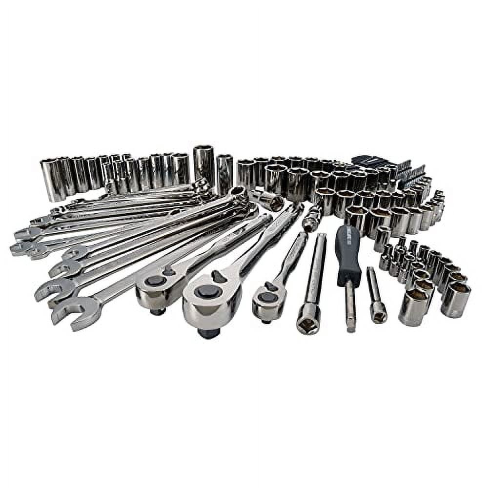 CRAFTSMAN, Chroma Finish Metric Mechanic Tool Socket Wrench & Set, 121 ...