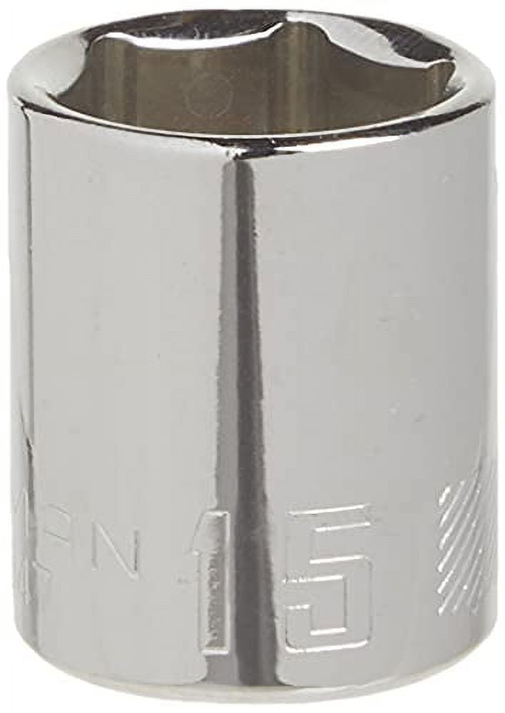 Craftsman 15 mm X 3/8 in. drive Metric 6 Point Shallow Socket - Walmart.com
