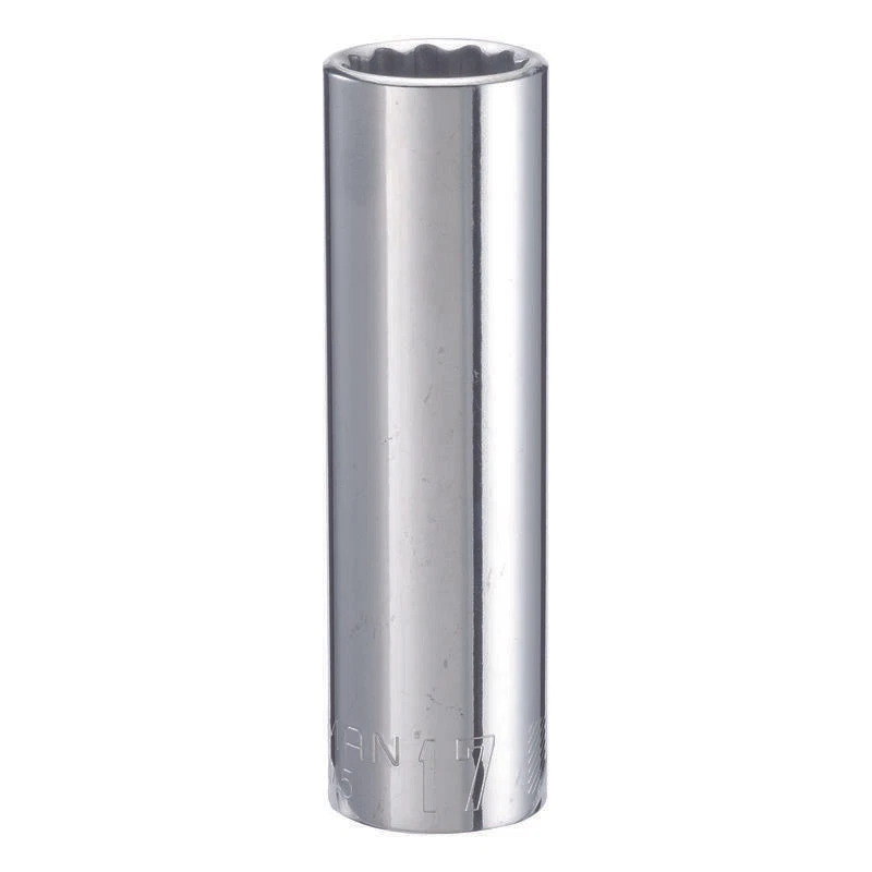 Craftsman 17 mm X 1/2 in. drive Metric 12 Point Deep Deep Socket ...
