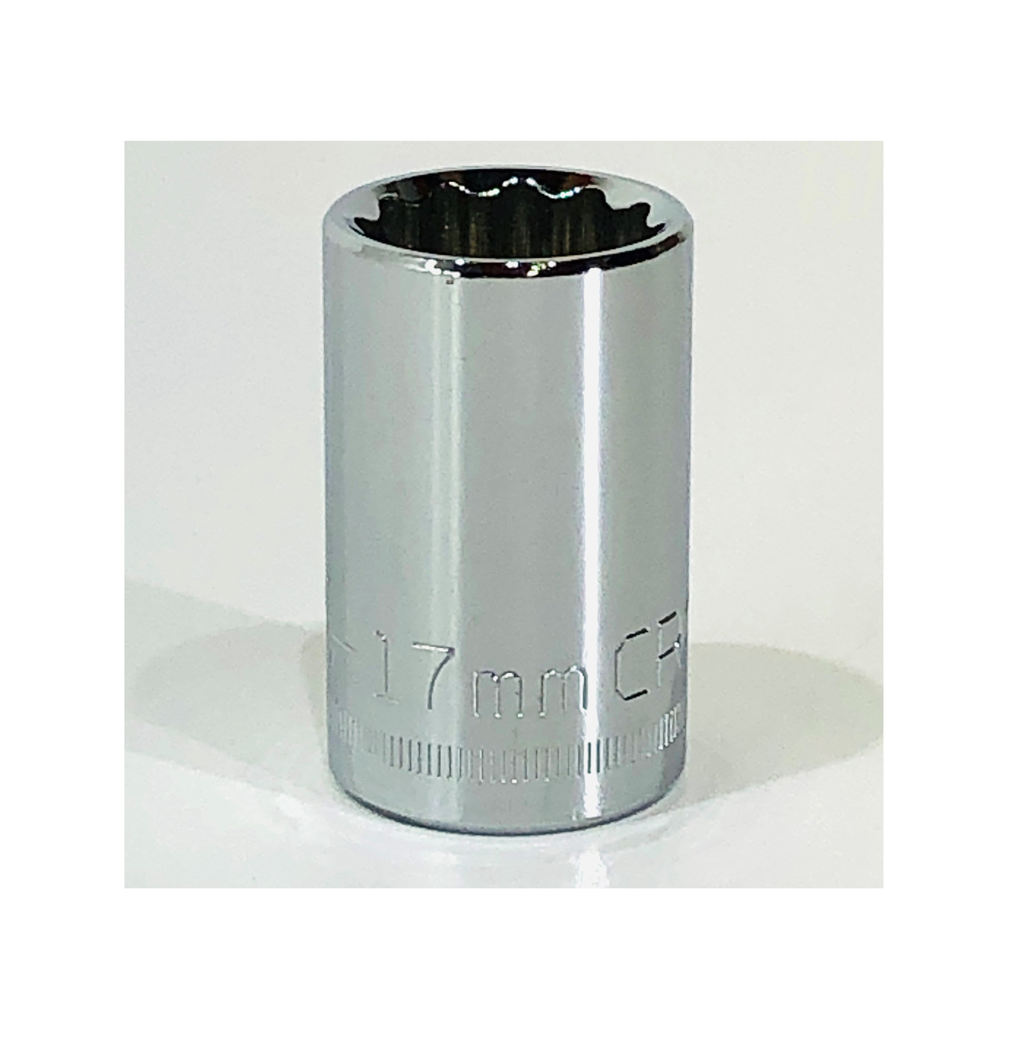 Craftsman 17mm 1/2" Drive Metric 12 Point Socket - 44237 (Bulk Packaged) - Walmart.com