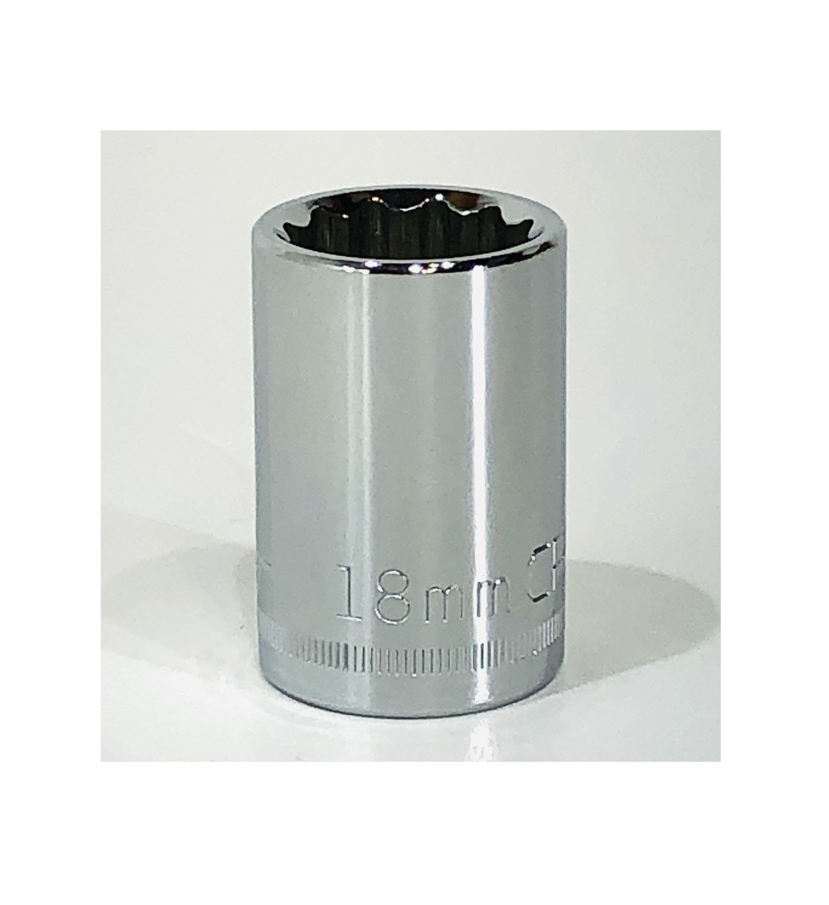 Craftsman 18mm 1/2" Drive Metric 12 Point Socket - 44267 (Bulk Packaged) - Walmart.com