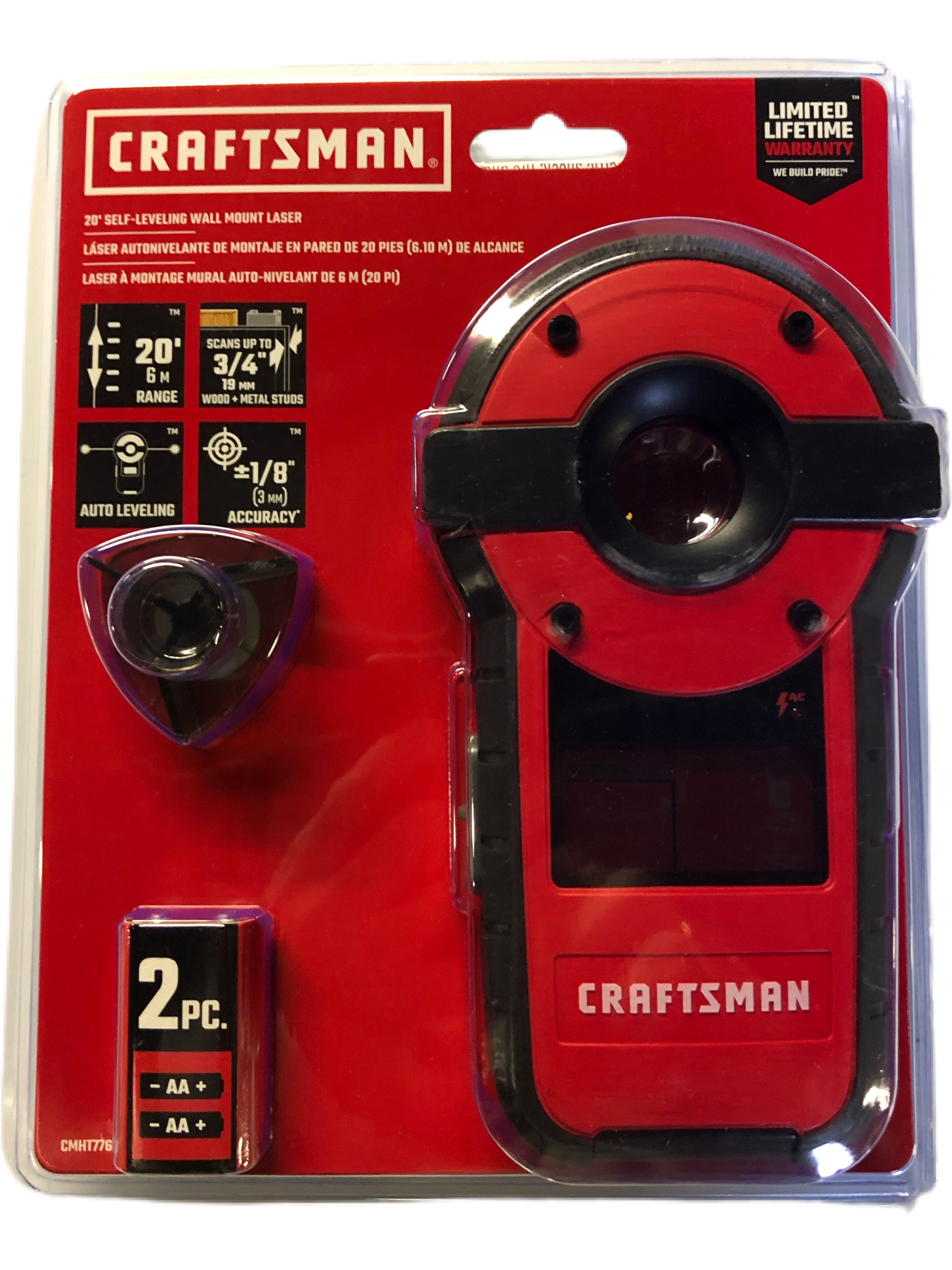 Craftsman 20-Foot Laser Level and Stud Sensor - Walmart.com