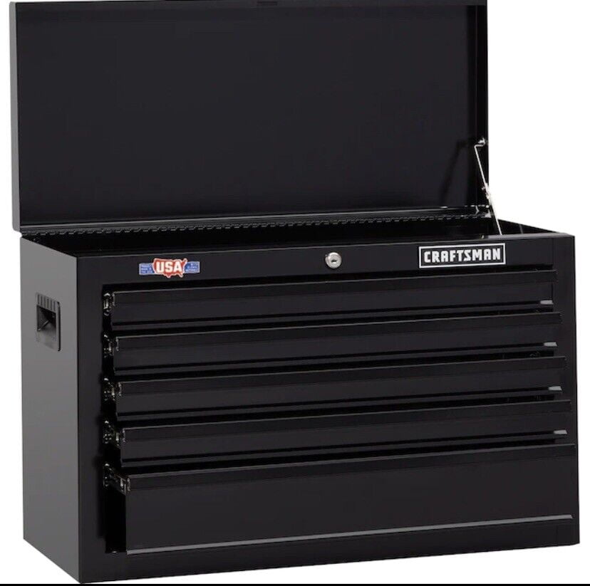 Craftsman 26" in 5-Drawer Steel Heavy-Duty Top Tool Chest Box Storage ...