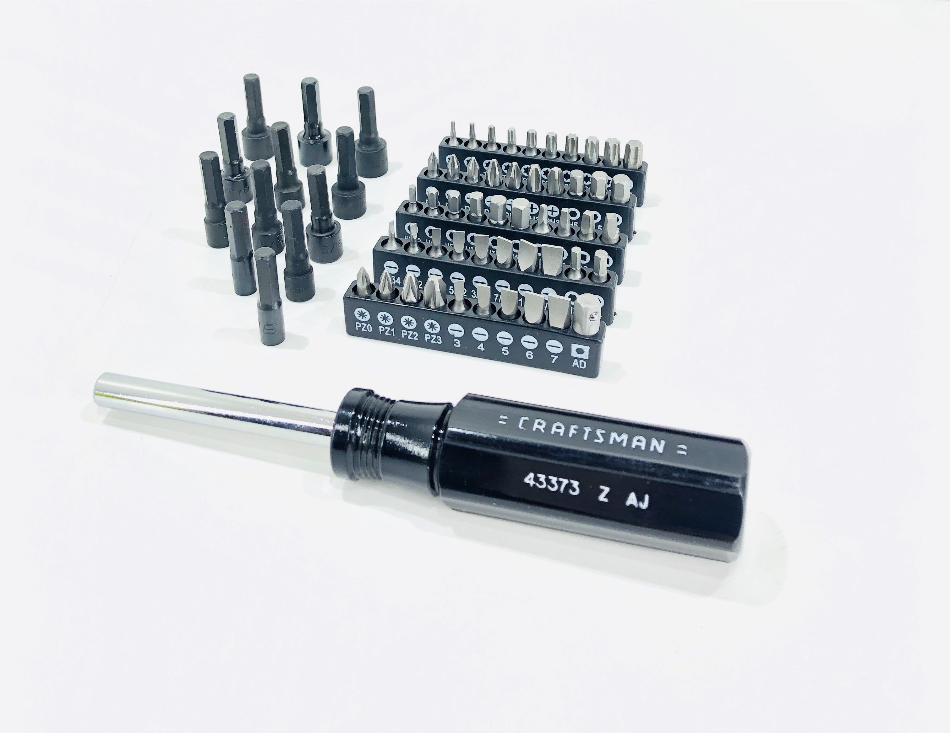 Craftsman 63pc Set includes Magnetic Handle Screwdriver 43373, Nut ...