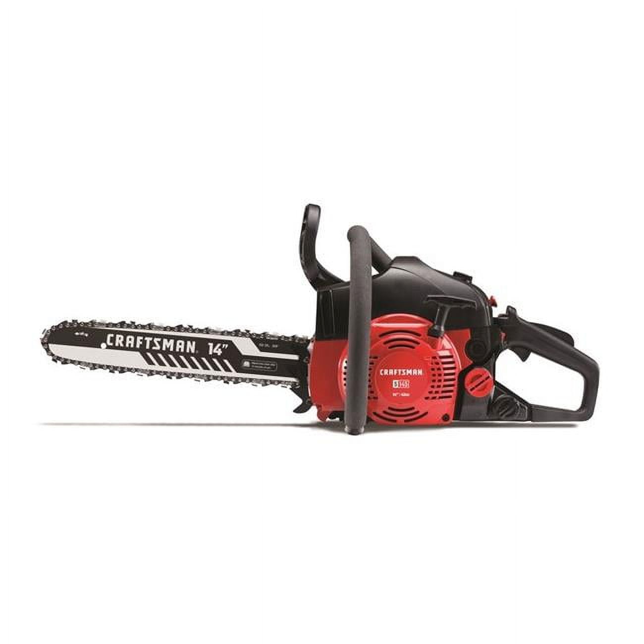 CRAFTSMAN 14 in. 42cc 2-Cycle Gas Powered Chainsaw, Antivibration ...
