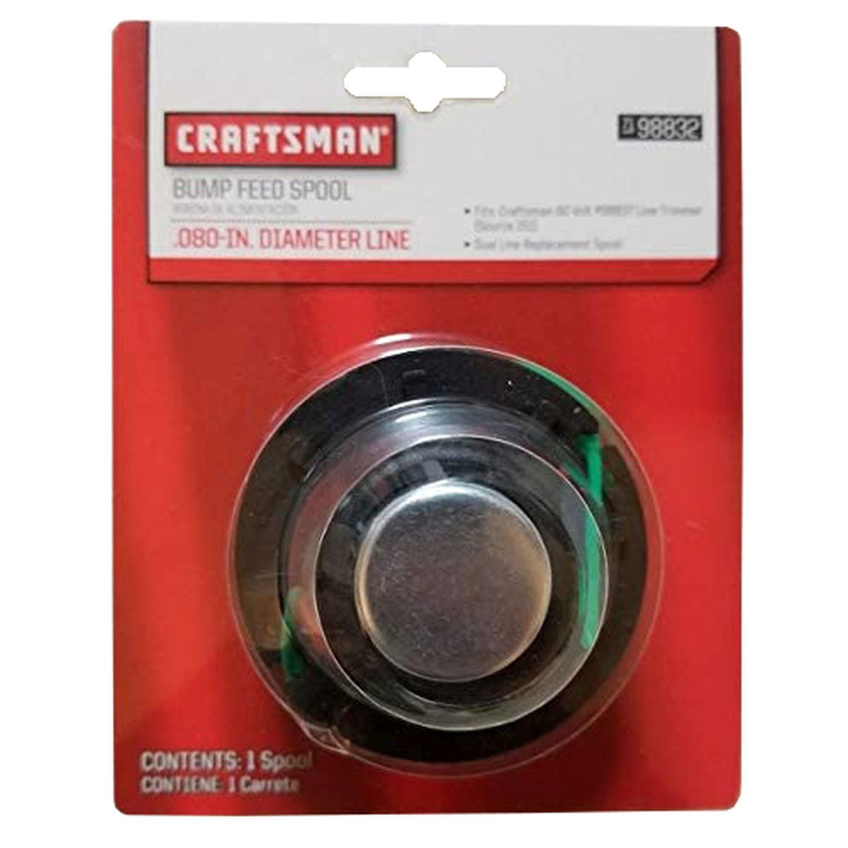 CRAFTSMAN Genuine OEM Replacement Spool 98832, Fits Cutting Head, Grass ...