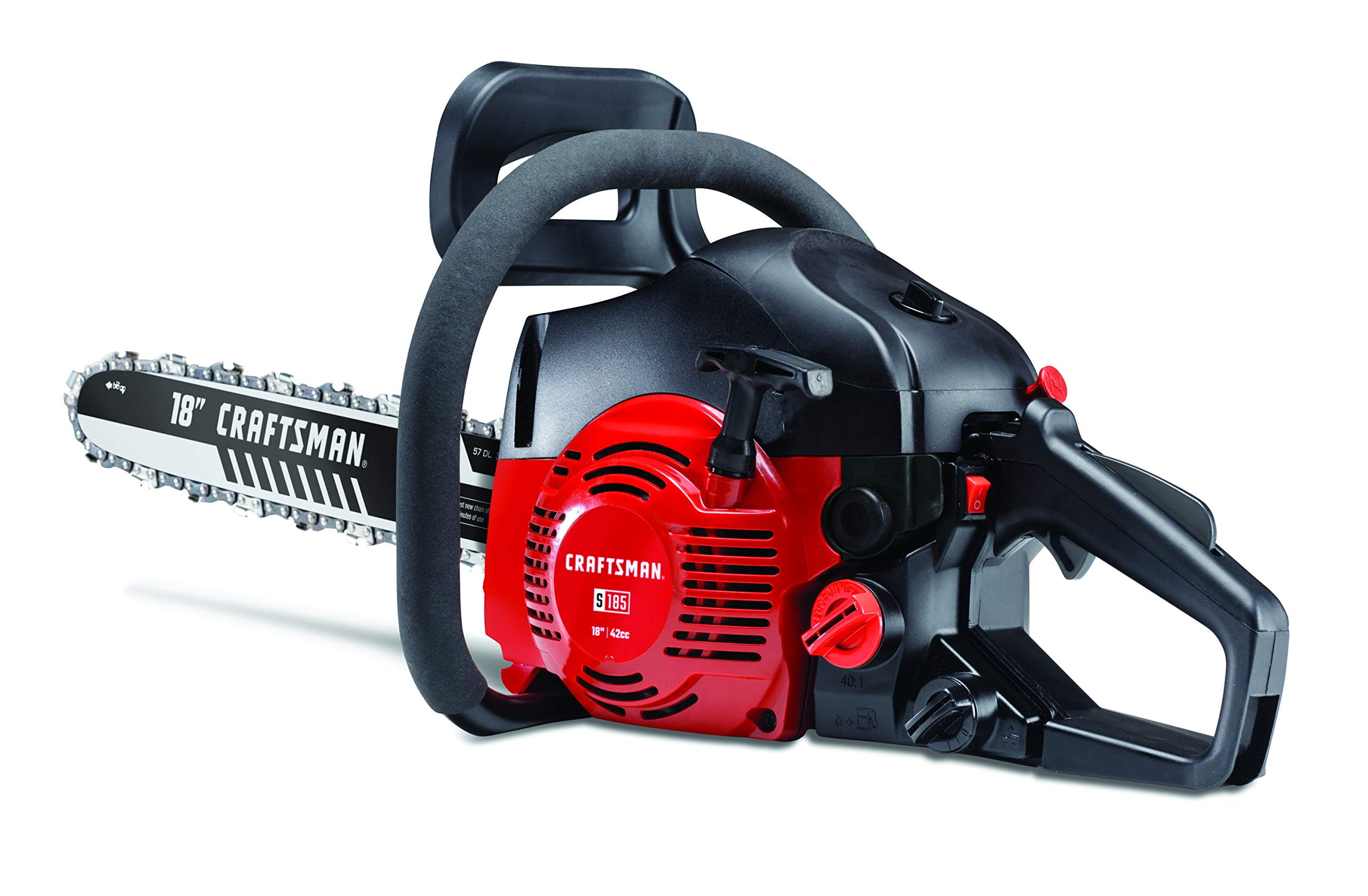 Craftsman S185 18 in. 42 cc Gas Chainsaw 2-Cycle Engine - Walmart.com