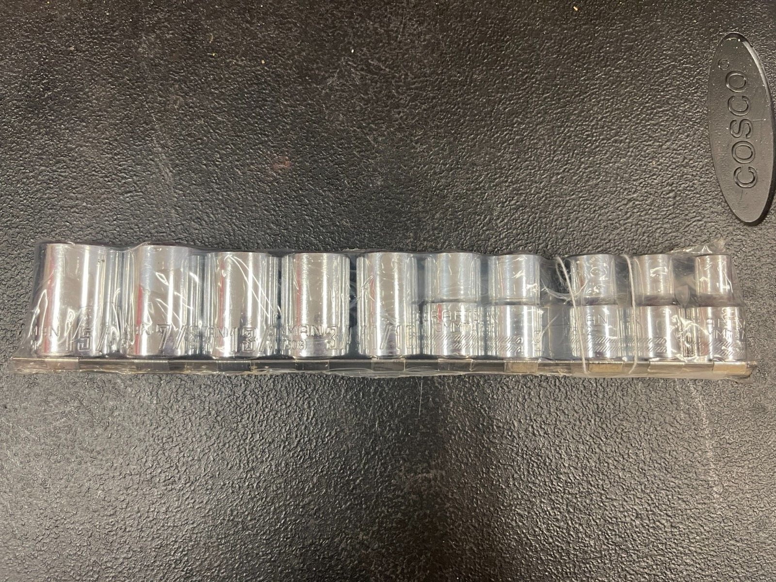 Craftsman Socket Set 1/2" Drive 10 Piece 12 Pt Point SAE Inch Chrome 3/ ...