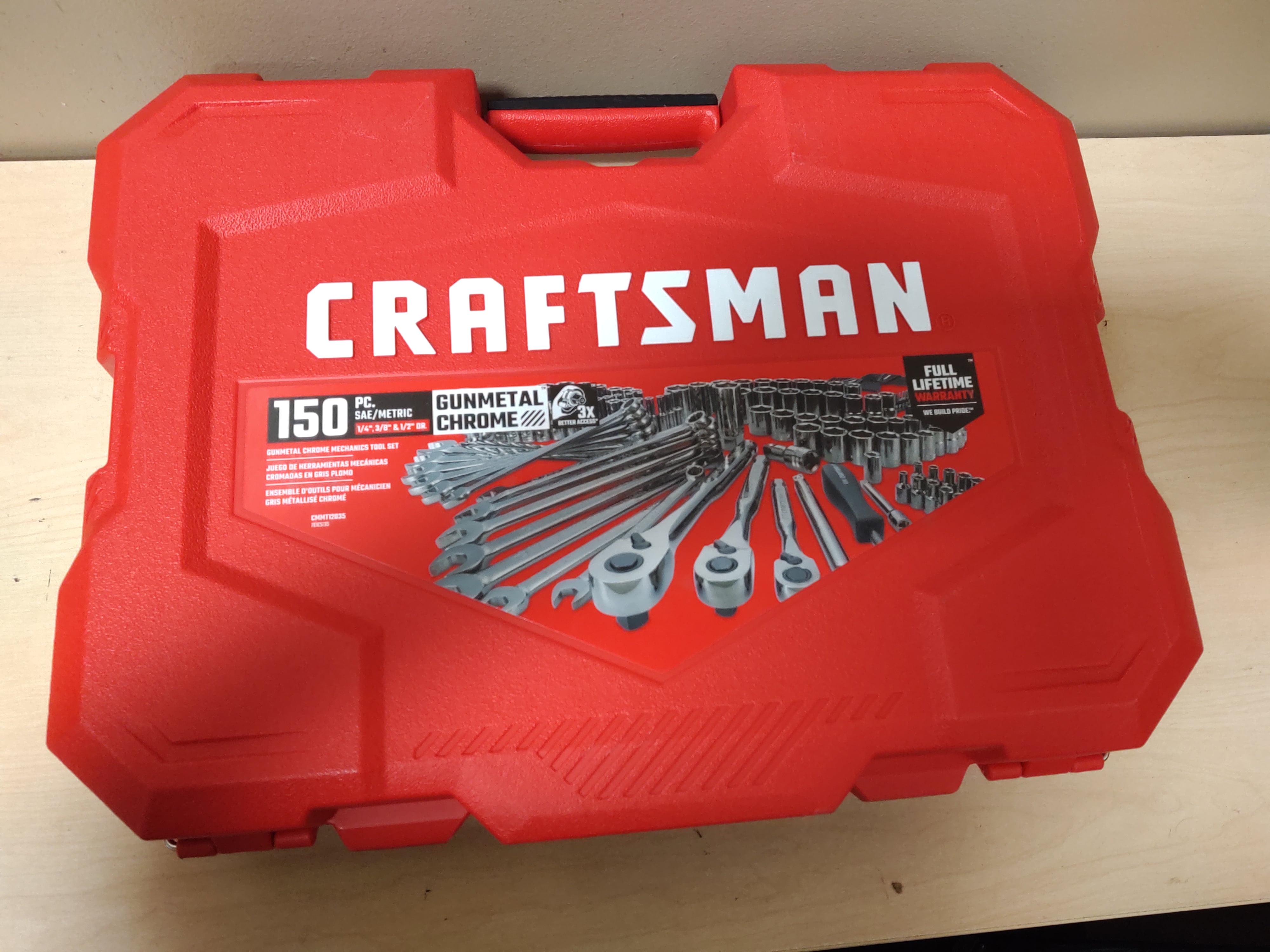 Craftsman Socket Wrench Set Chrome Finish 150 pcs. CMMT12035