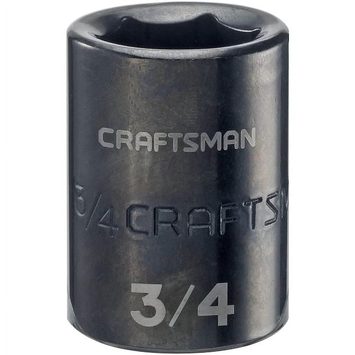 Craftsman Sockets, 1/2" Drive 3/4" SAE Impact Shal CMMT15854 - Walmart.com