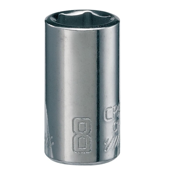 Craftsman Sockets, 1/4" Drive 8mm 6 Point Shallow CMMT43504 - Walmart.com