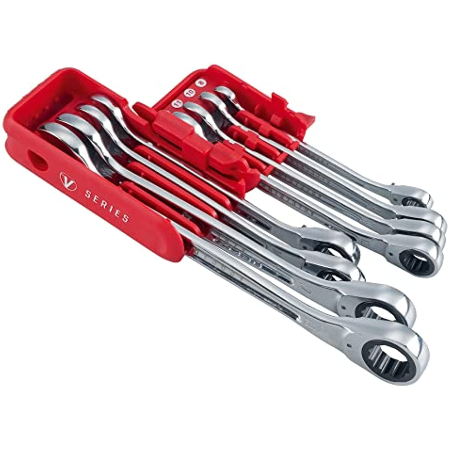 CRAFTSMAN V-SERIES Combination Ratchet Wrench Set, MM, 8 Piece ...