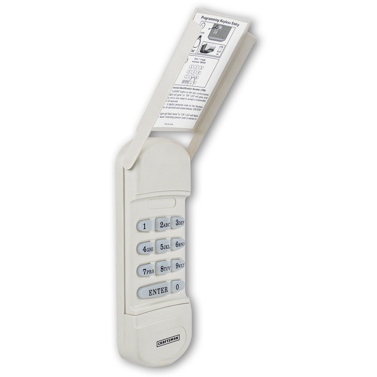 Craftsman SERIES 100 Wireless Keyless Entry, 1-6 Digit PIN Keypad ...