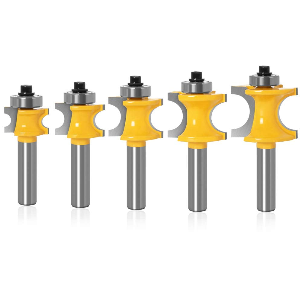 Craftsman's Choice, Anti-Kickback Design Bullnose Router Bit Set For ...