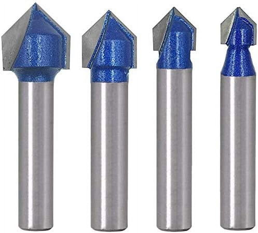 Craftsmanship Elevated, Industrial Grade V Groove Router Bit Set, Solid ...