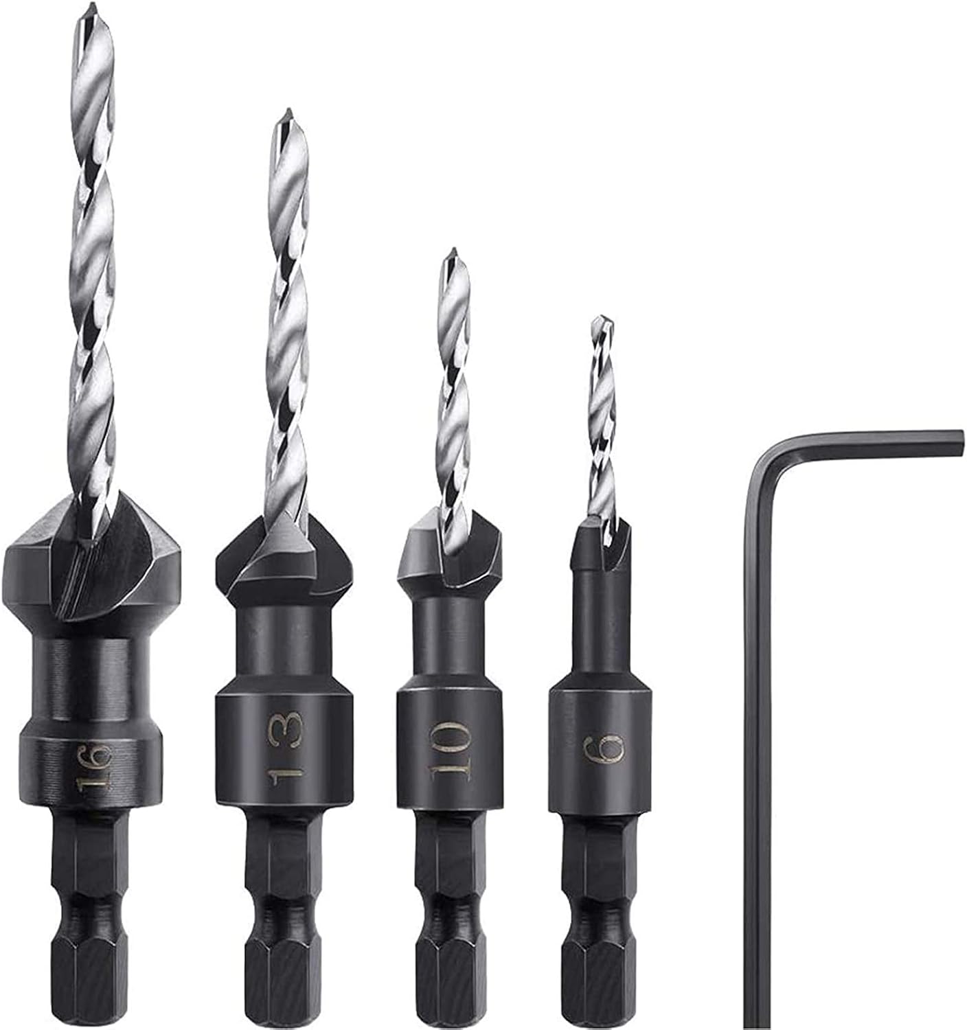 Versatile Woodworking Companion, Tapered Drill Bits With Adjustable ...
