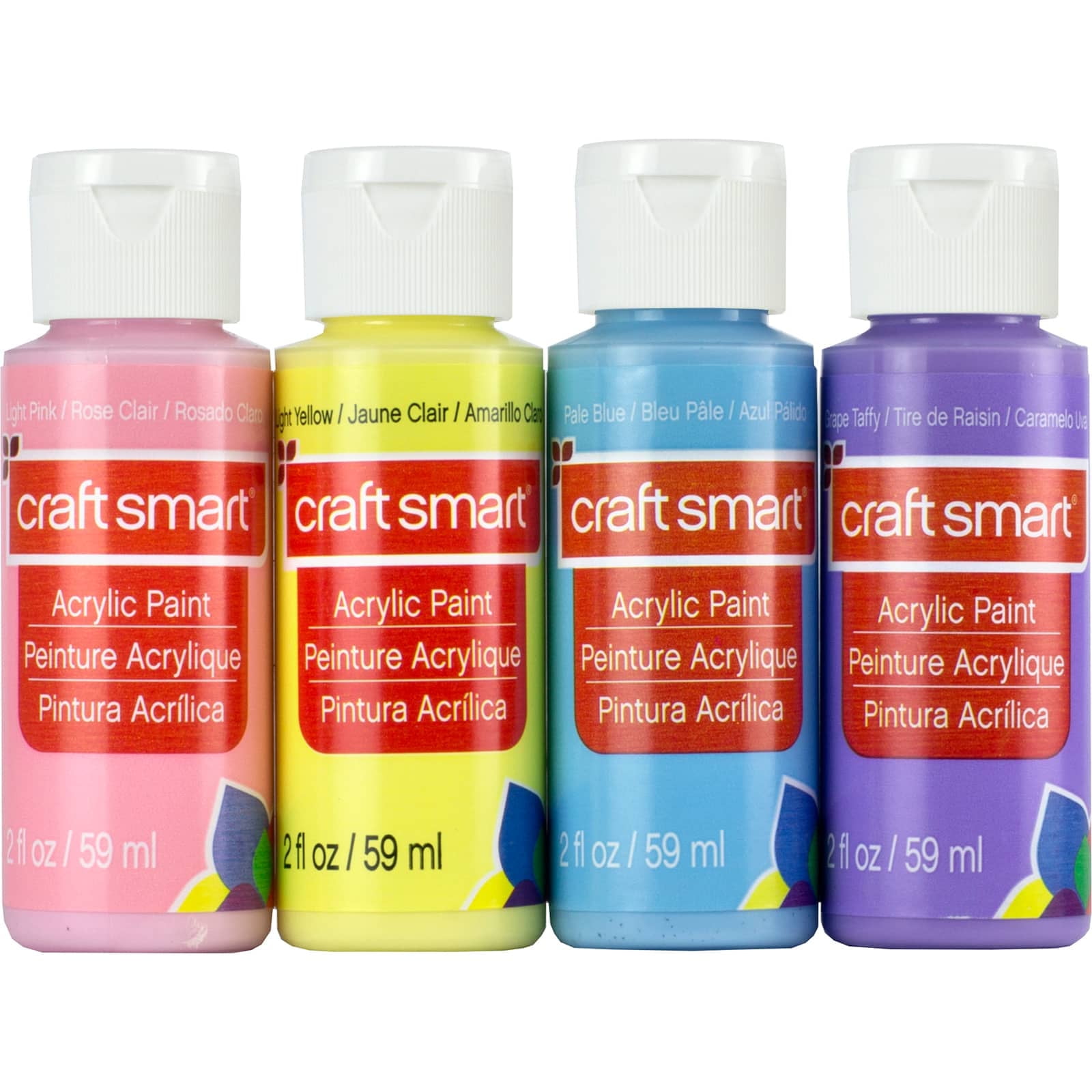 Craftsmart Acrylic paint pastel 4 pack - Walmart.com