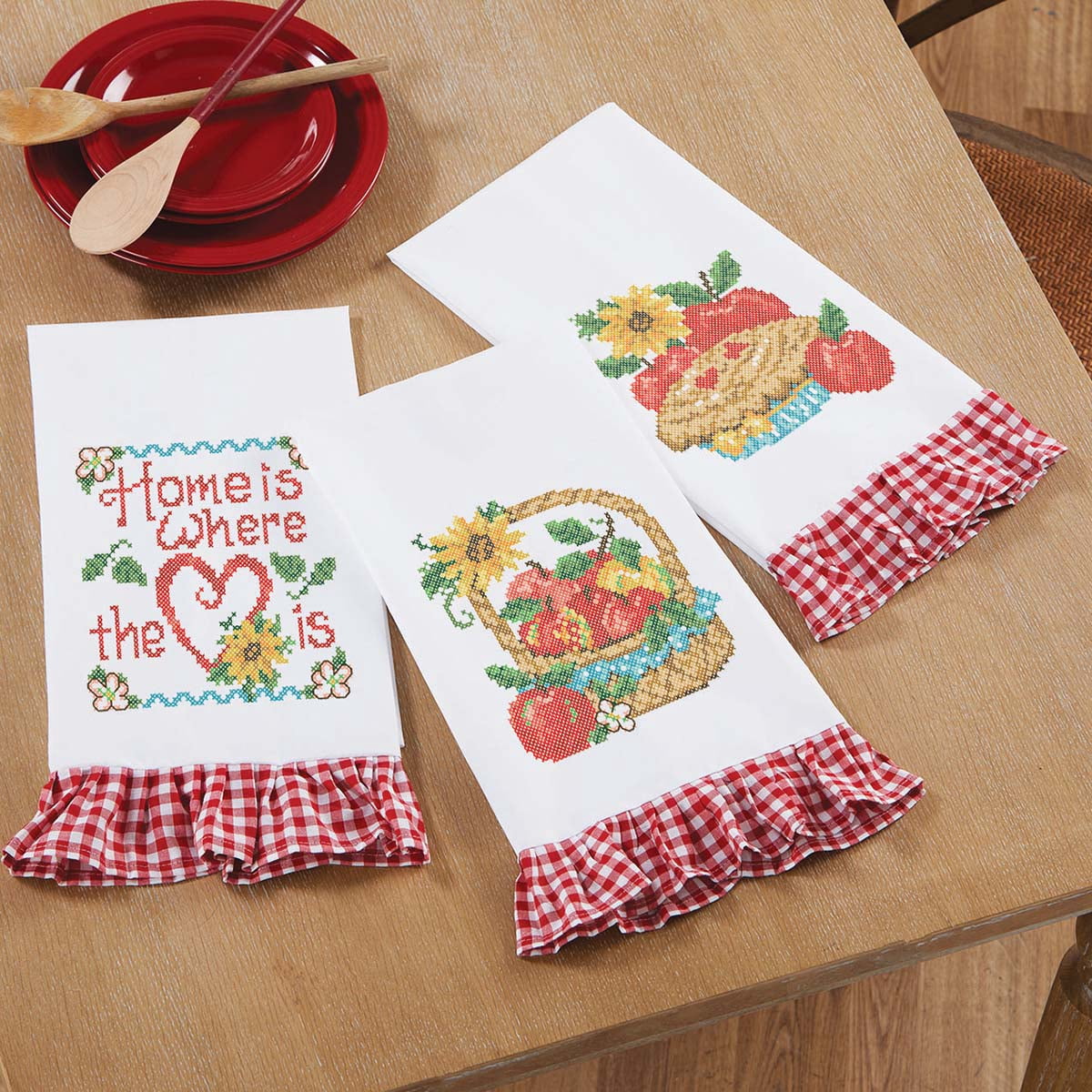 Craftways® Garden Party Towels Stamped Cross-Stitch - Walmart.com