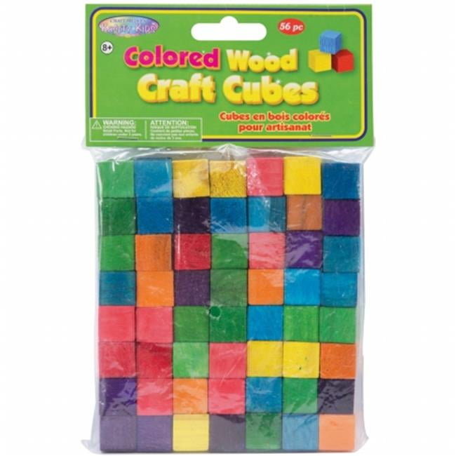 Craftwood Wooden Cubes, .625", 49Pk - Walmart.com