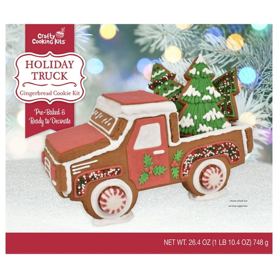 Crafty Cooking Kits Holiday Truck Gingerbread Cookie Kit, 26.4 oz ...