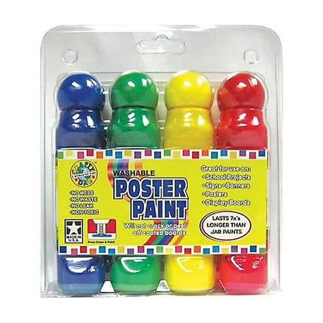 Crafty Dab Poster Paint, Pack of 4 - Walmart.com