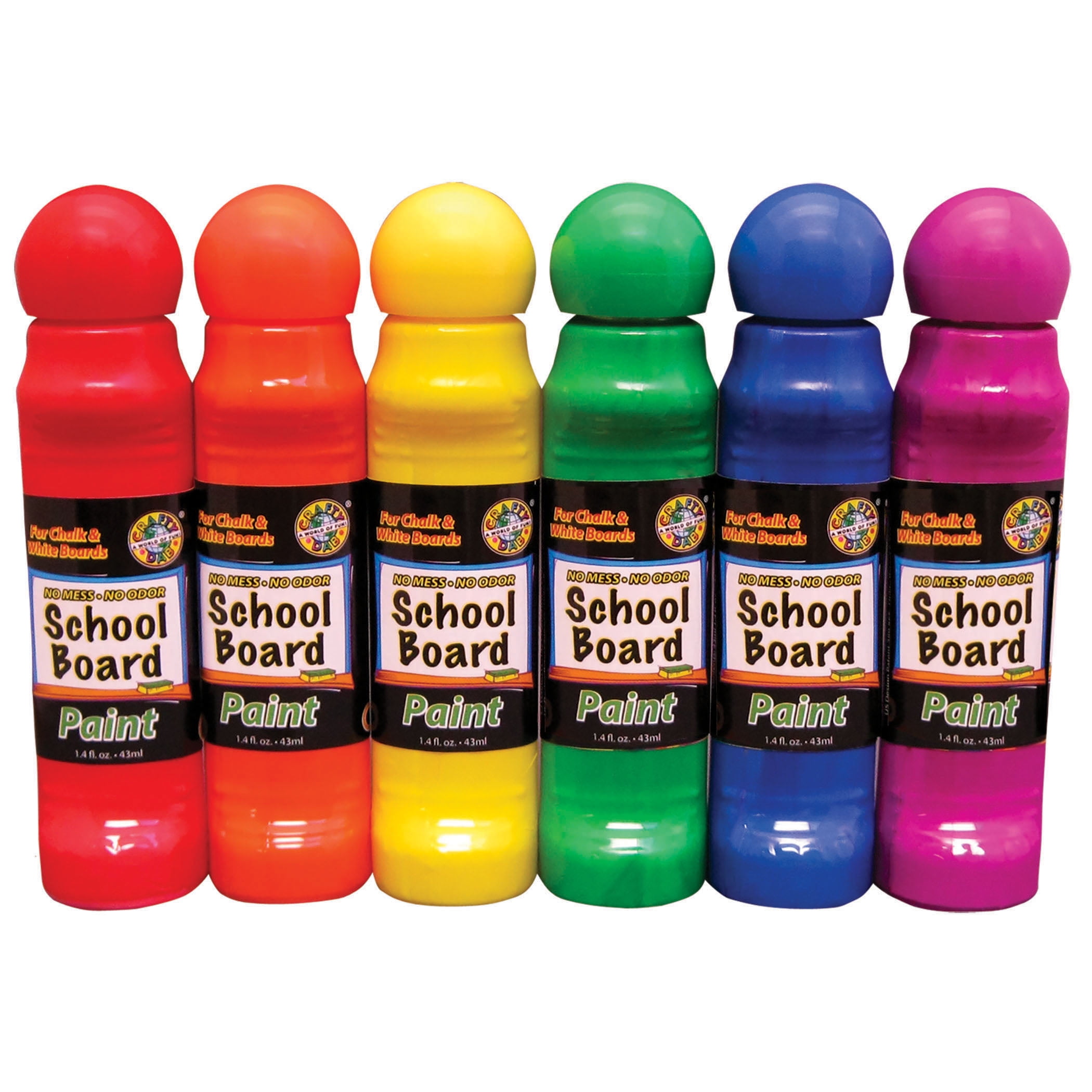 Crafty Dab White Board Paint, 6 Per Pack, 2 Packs - Walmart.com