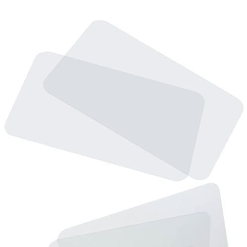 CraftyCrocodile Clear Plastic Placemats Set of 2 - Vinyl Table ...