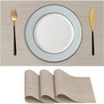 CraftyCrocodile Water-Resistant Table Place Mats 70% PVC 30% polyester ...