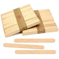 CraftySticks- 100 Pack 4.5 Inch Natural Popsicle Sticks for Crafts ...