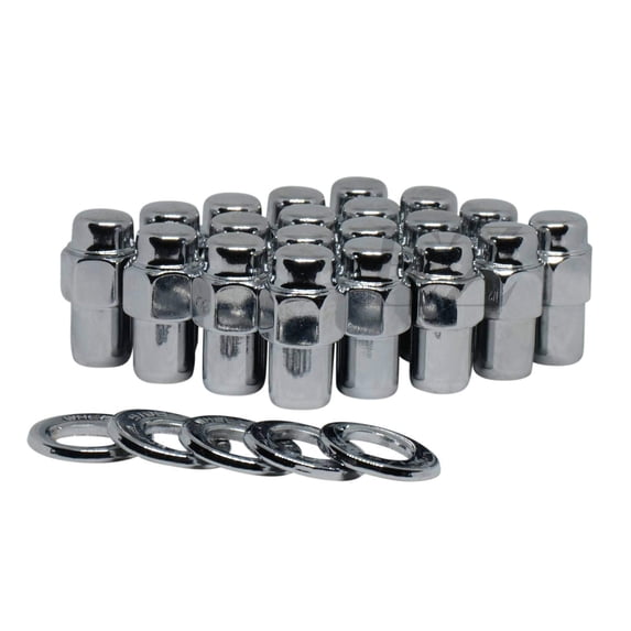 Cragar Standard Mag Lug Nut 12mmx1.5 with Center Washer Set of 20 Pcs ...