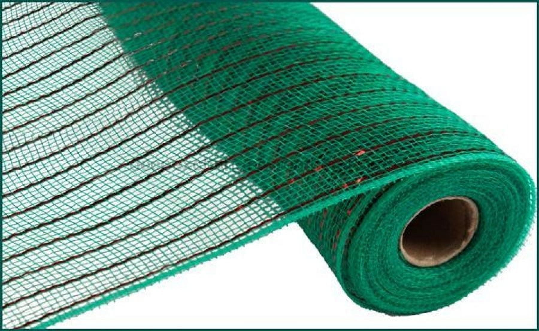 Craig Bachman 10 Inch x 30 Feet Deco Poly Mesh Ribbon - Emerald Green ...