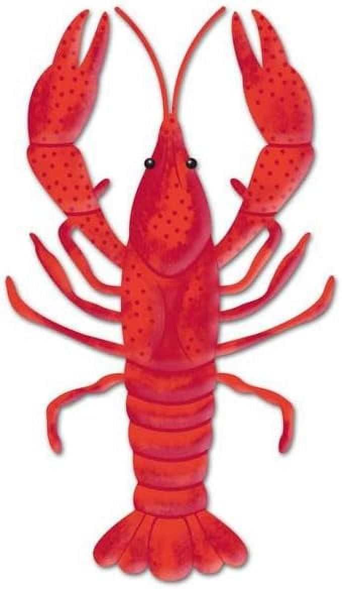 Craig Bachman, 14" Metal Crawfish Sign: Red - Wall Door Hanger ...