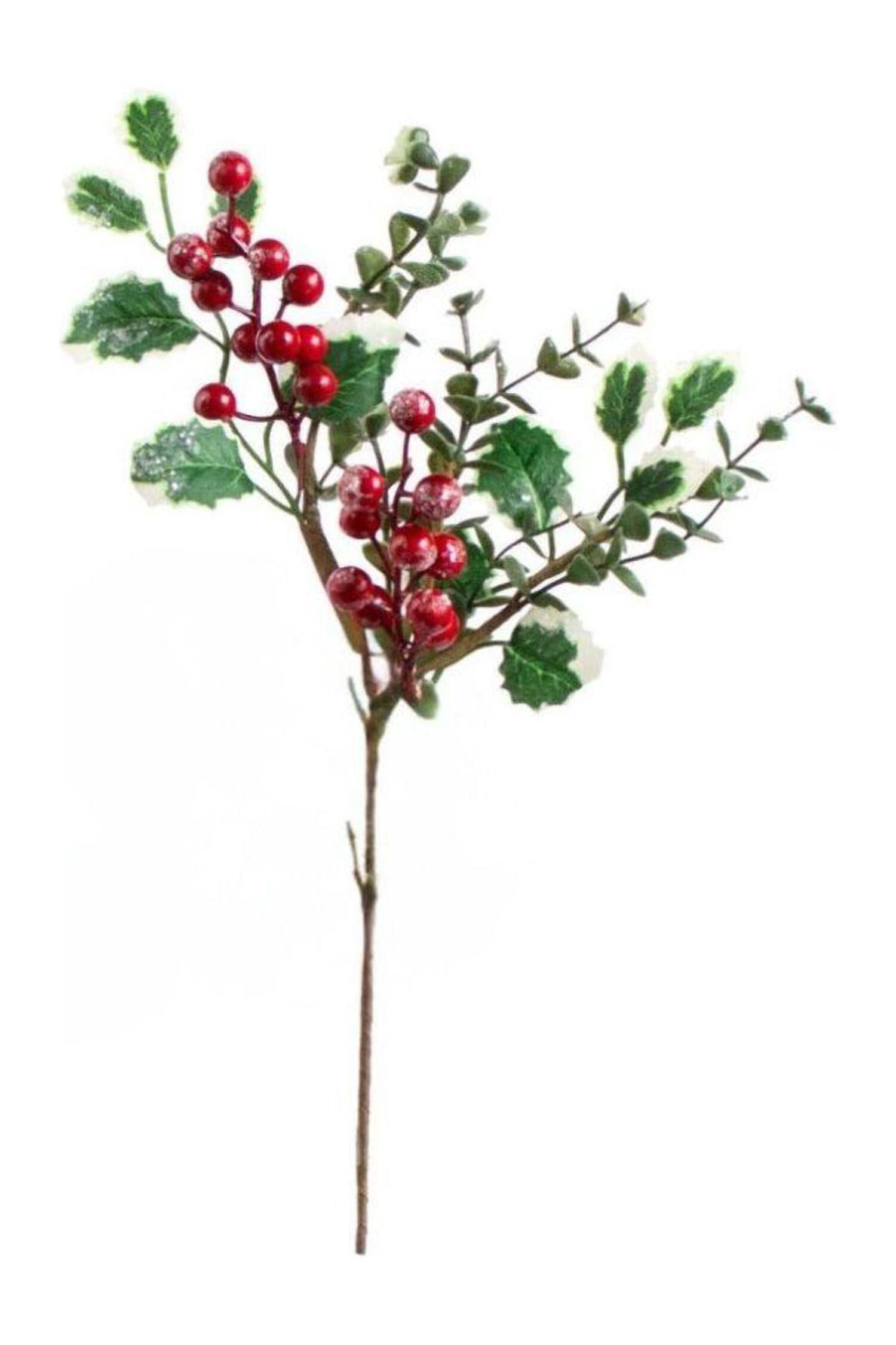 Shop our Snow Berry Holly Pick: Red and Green - Walmart.com