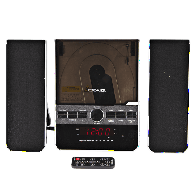 Craig CM427 3-Piece Vertical CD Stereo Shelf System with AM/FM Radio ...