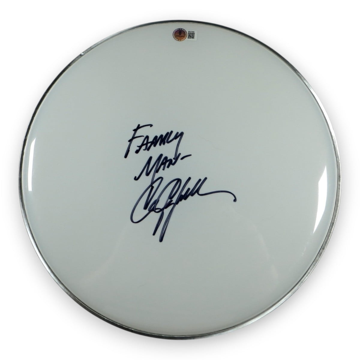 Craig Campbell Signed Autograph 13" Drumhead "Family Man" Inscribed BAS ...