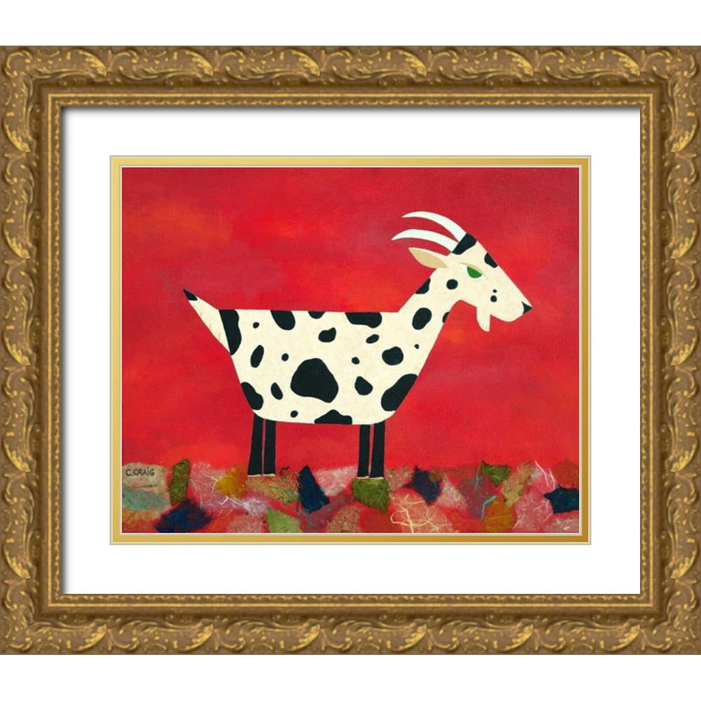 Craig, Casey 32x26 Gold Ornate Wood Framed with Double Matting Museum ...