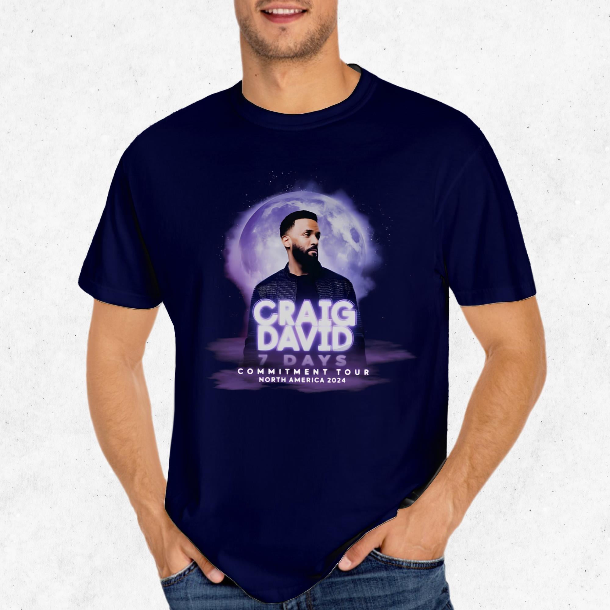 Craig David 7 Days Commitment Tour North America 2024 T-Shirt Unisex All Size - Walmart.com