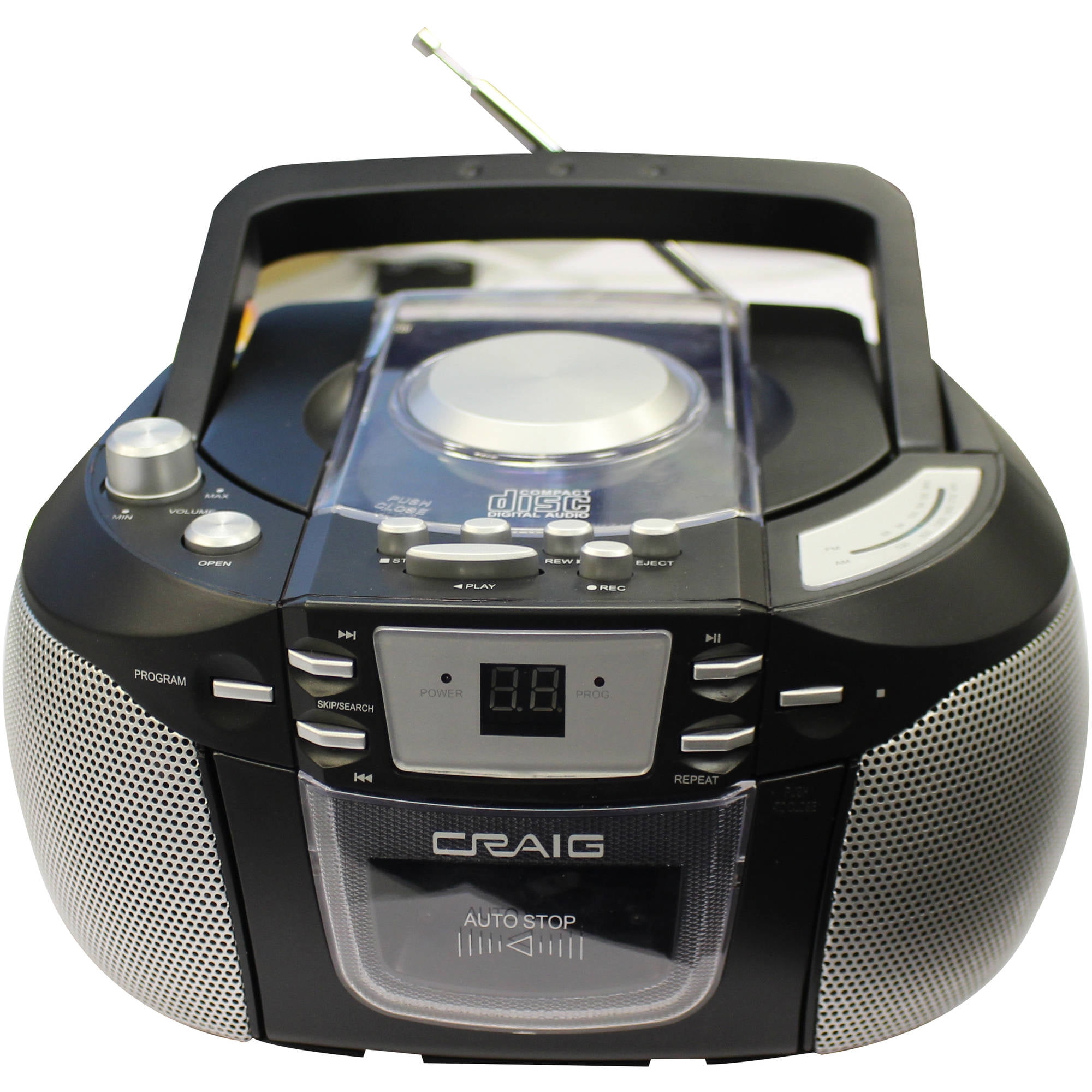 Craig Electronics CD6963 CD Boombox with AM/FM Radio and Cassette ...