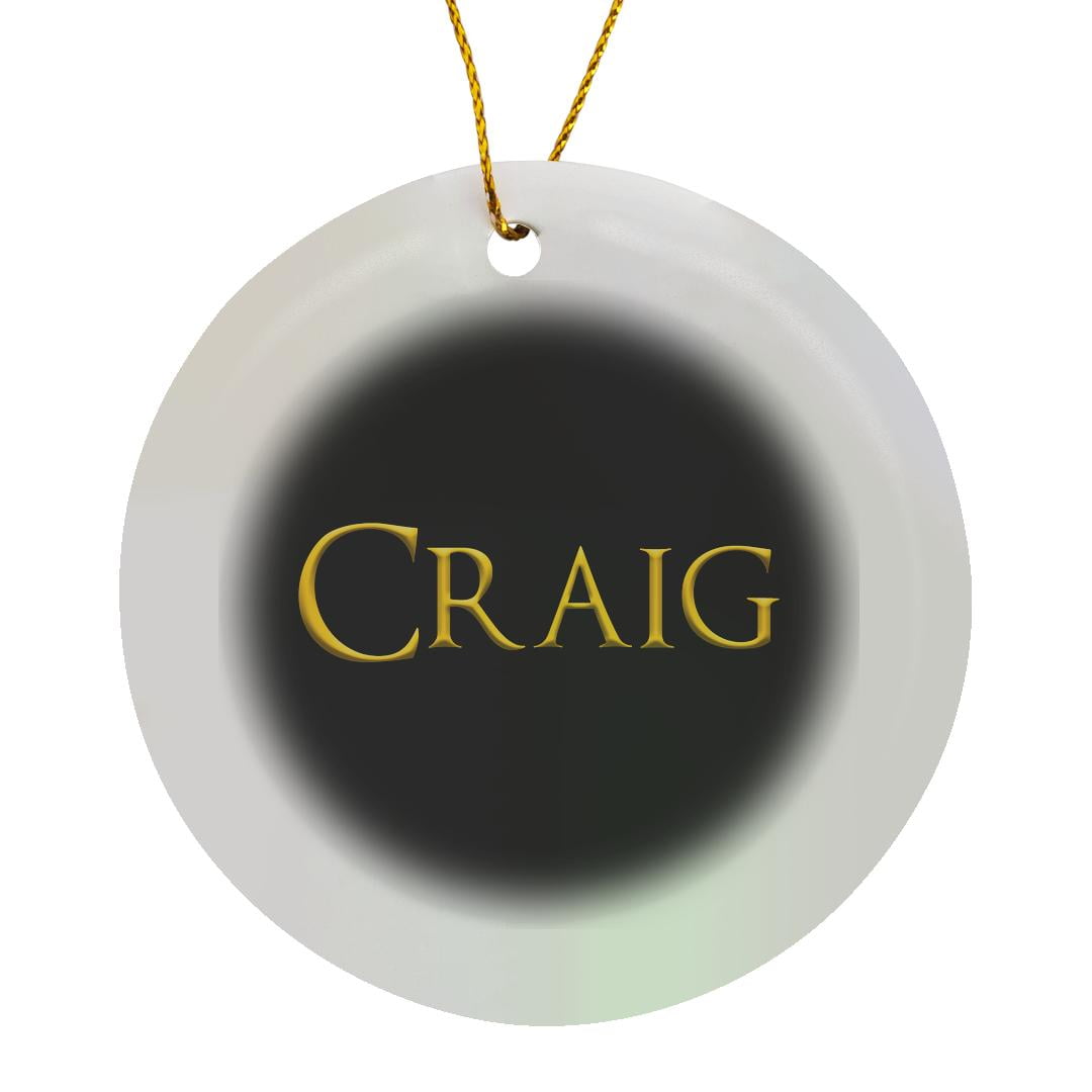 3drose, Craig Famous Man Name in the Usa. Yellow on Black Talisman ...