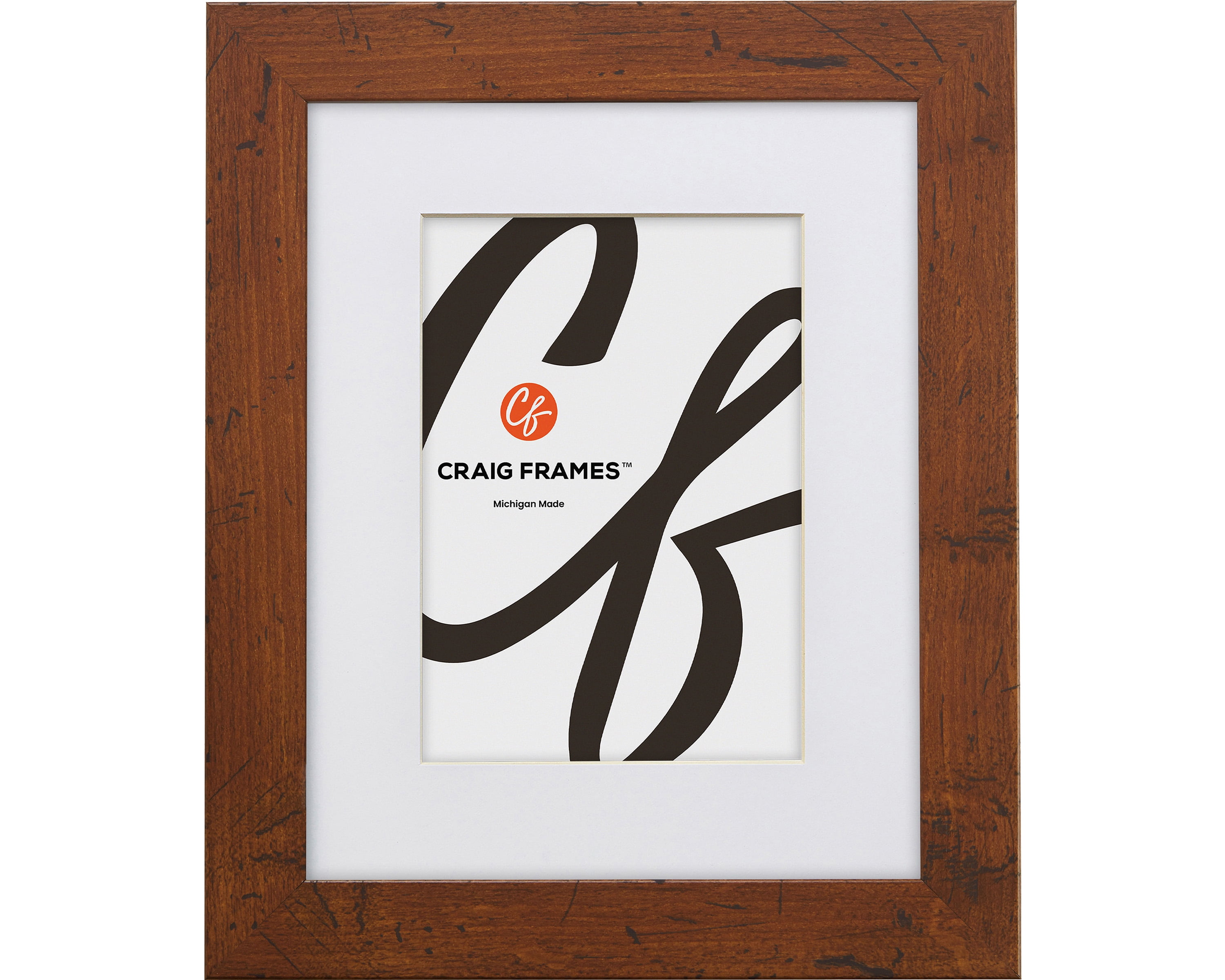 Craig Frames 12x12 inch Dark Brown Picture Frame Matted for a 9x9 Photo ...