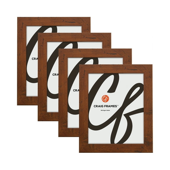 Craig Frames 19x19 inch Picture Frame Modern Dark Walnut Bauhaus Series ...