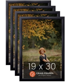 Modern Black Wood 12x21 Picture Frame – Wall 12 x 21 Poster Frame ...