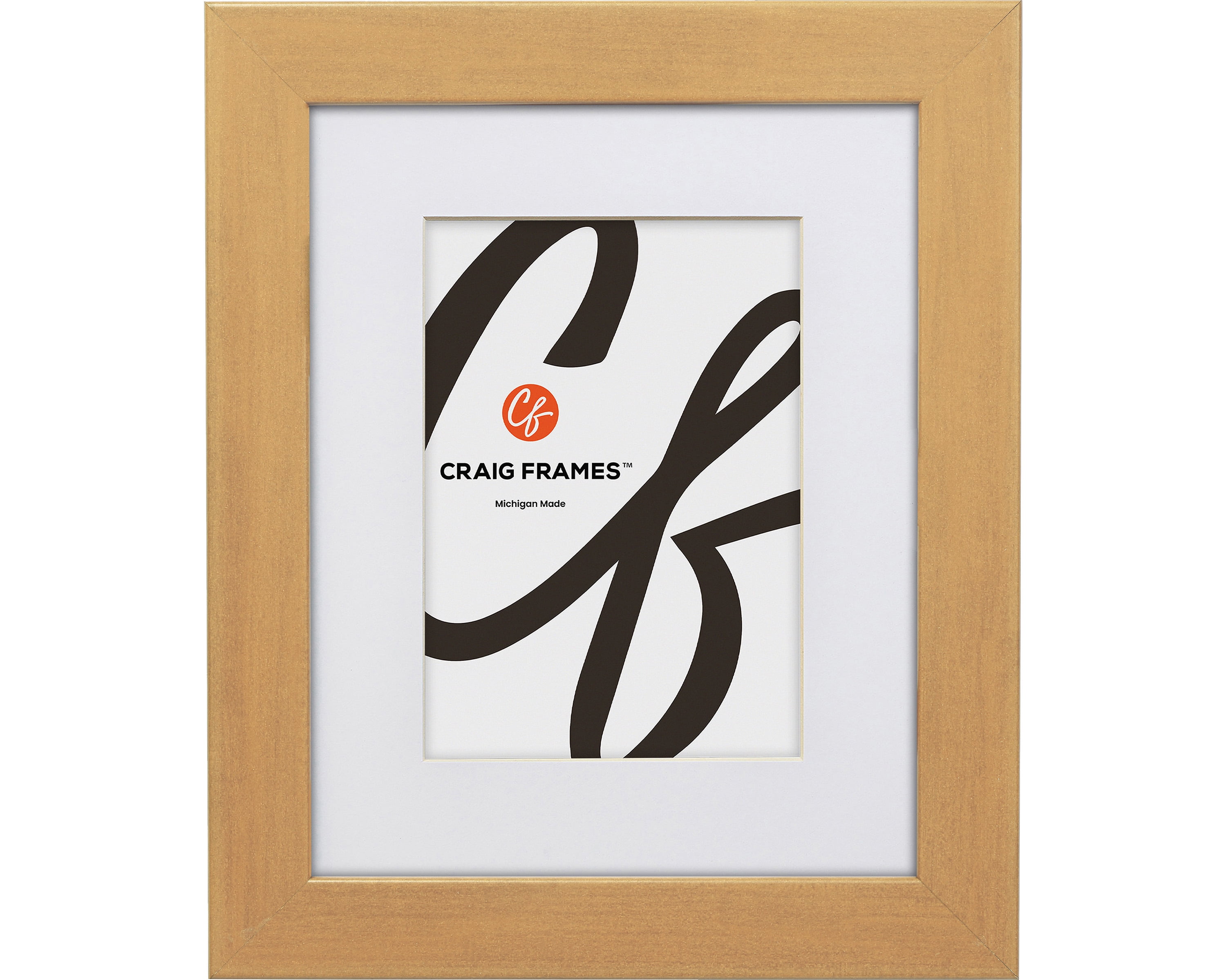 Craig Frames 20x26 Inch Gold Picture Frame Matted to Display a 16x22 ...