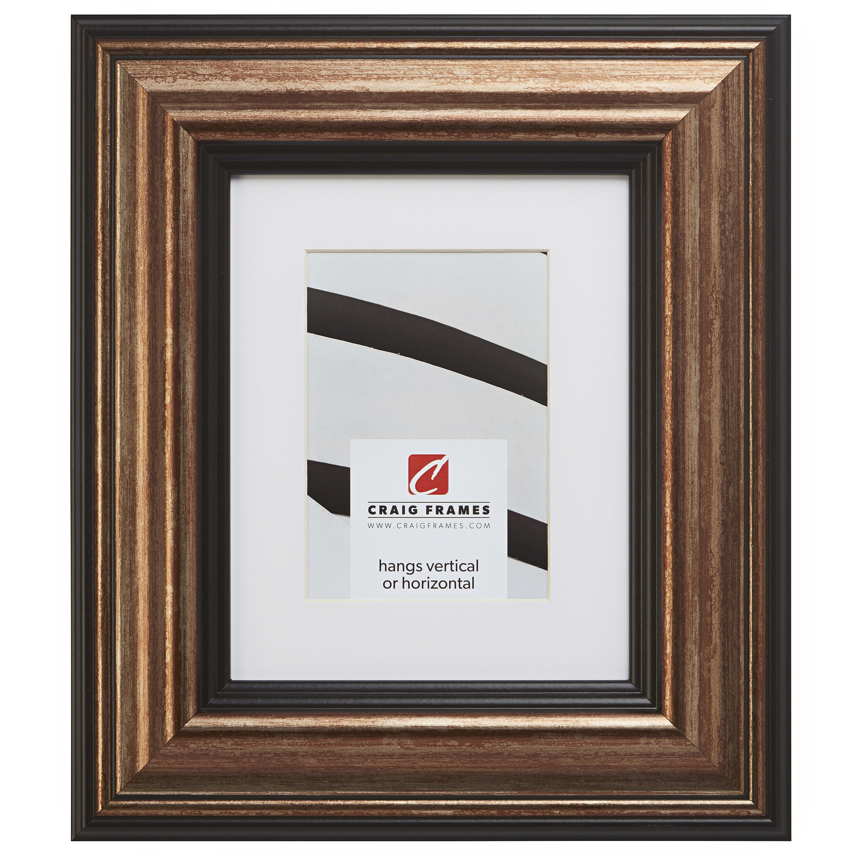 Craig Frames 21307201 10x12 inch Aged Copper and Black Picture Frame ...