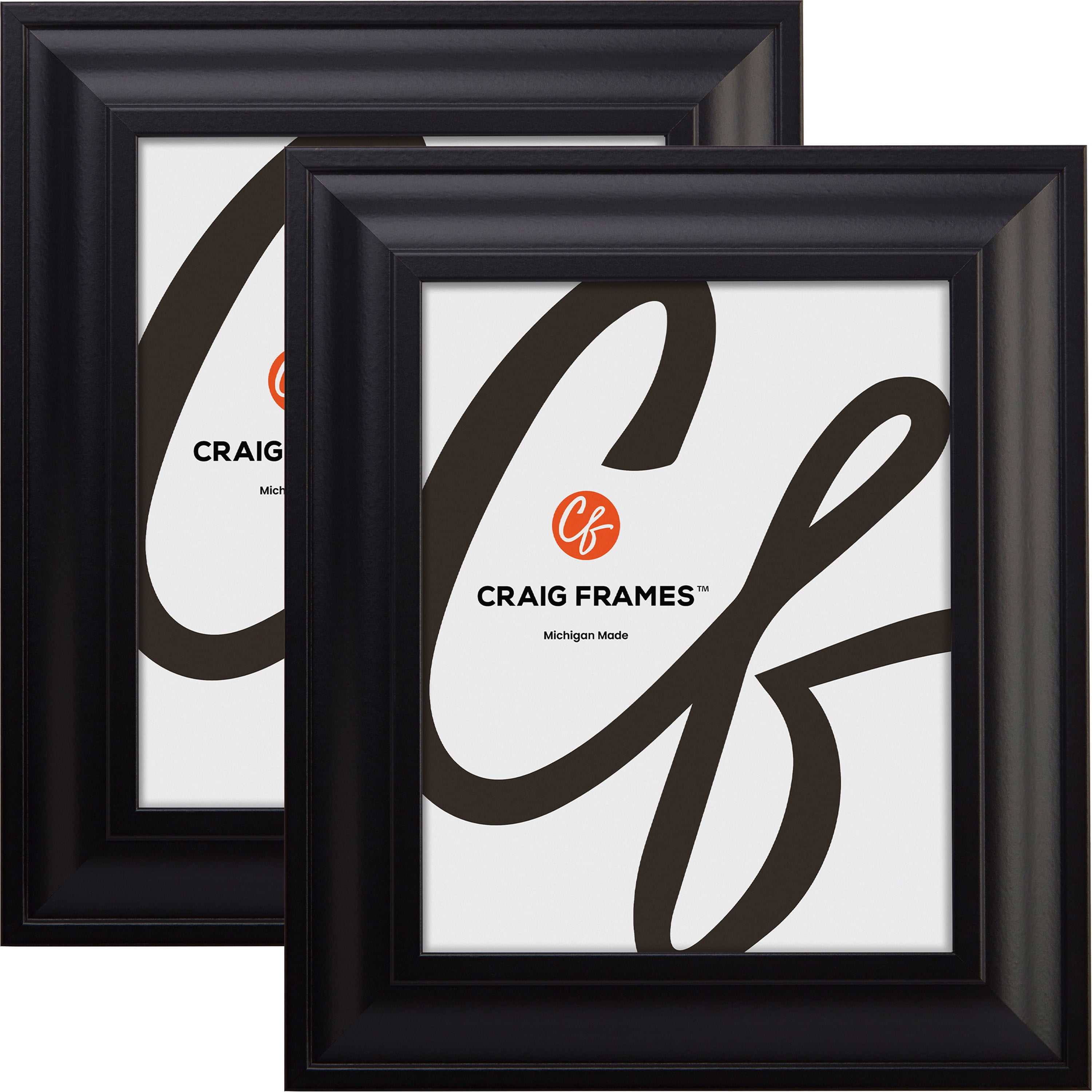 Craig Frames 21834700BK 14 by 16-Inch Picture Frame, Smooth Wrap Finish ...