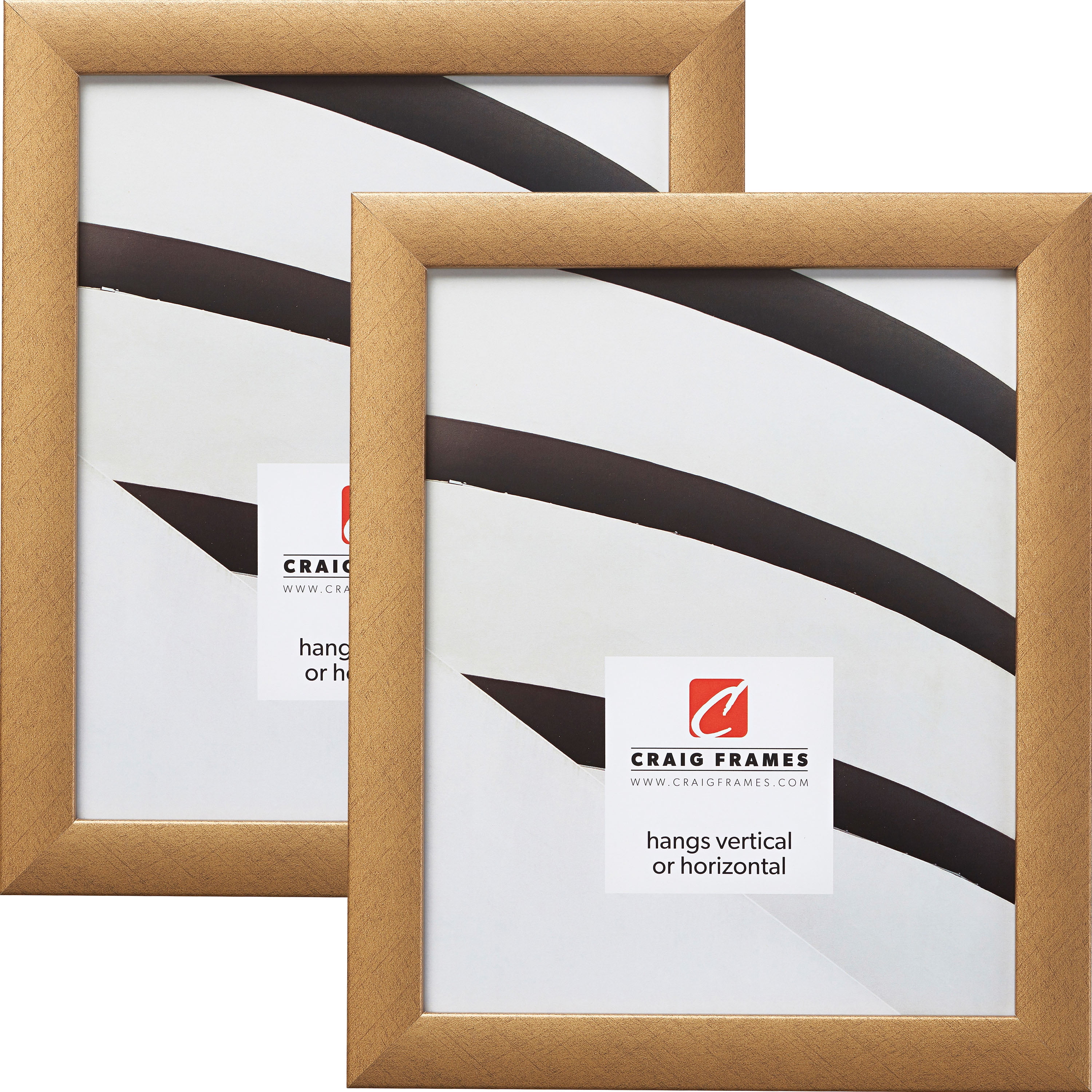 Craig Frames 23247006 14 x 22 Inch Picture Frame, Distressed Gold, Set ...