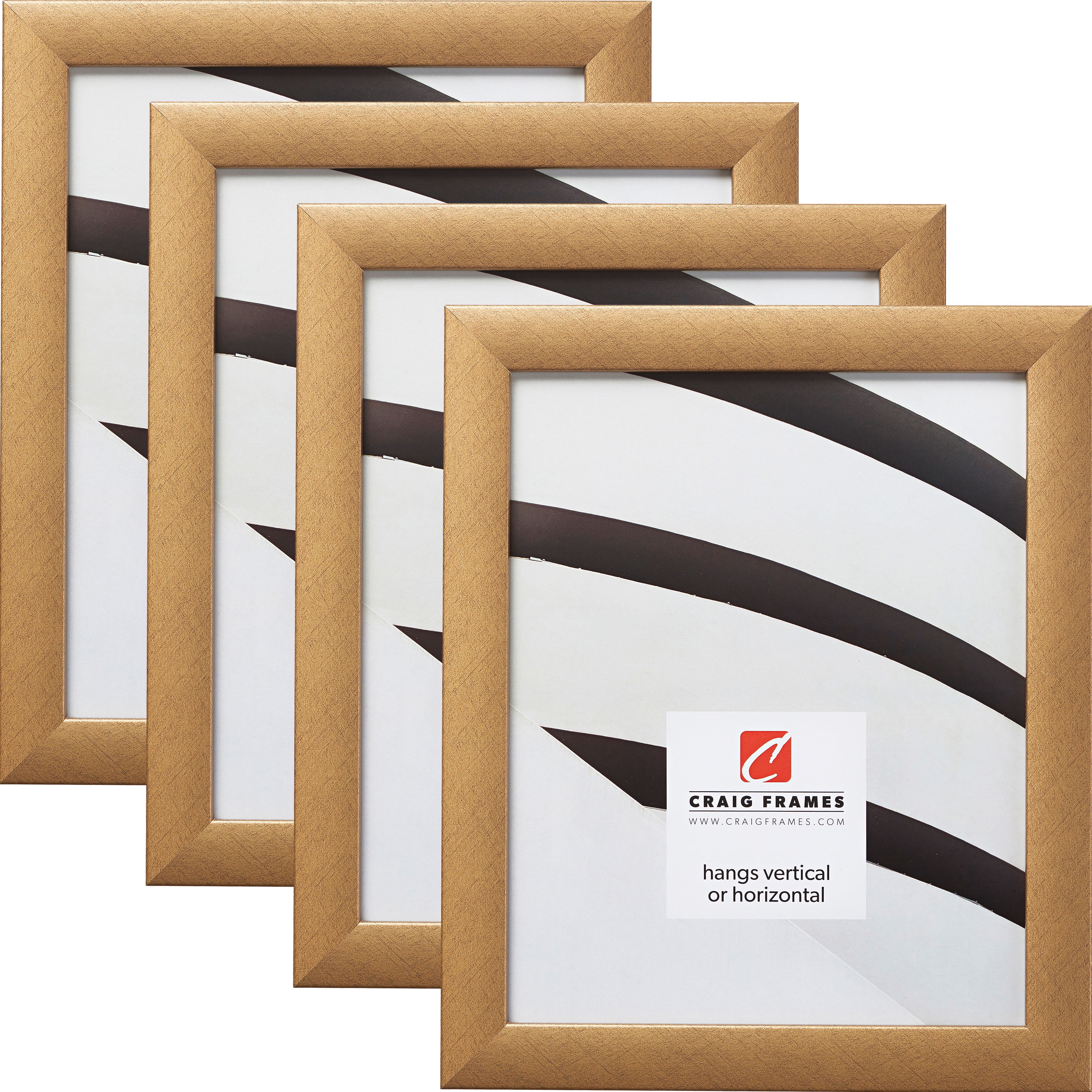 Craig Frames 23247006 20 x 20 Inch Picture Frame, Distressed Gold, Set ...