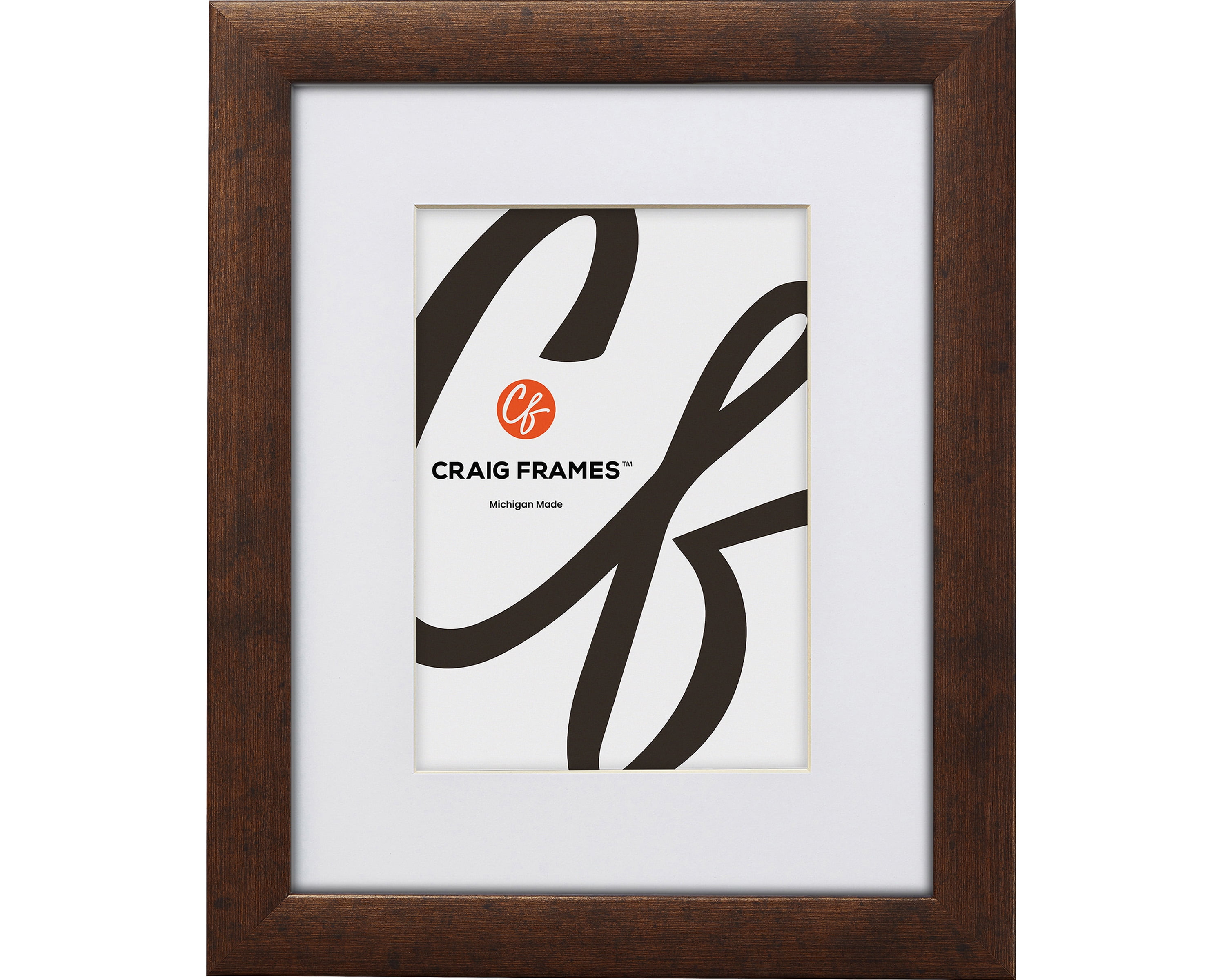 Craig Frames 23247881 13x19 inch Rustic Copper Picture Frame Matted for ...