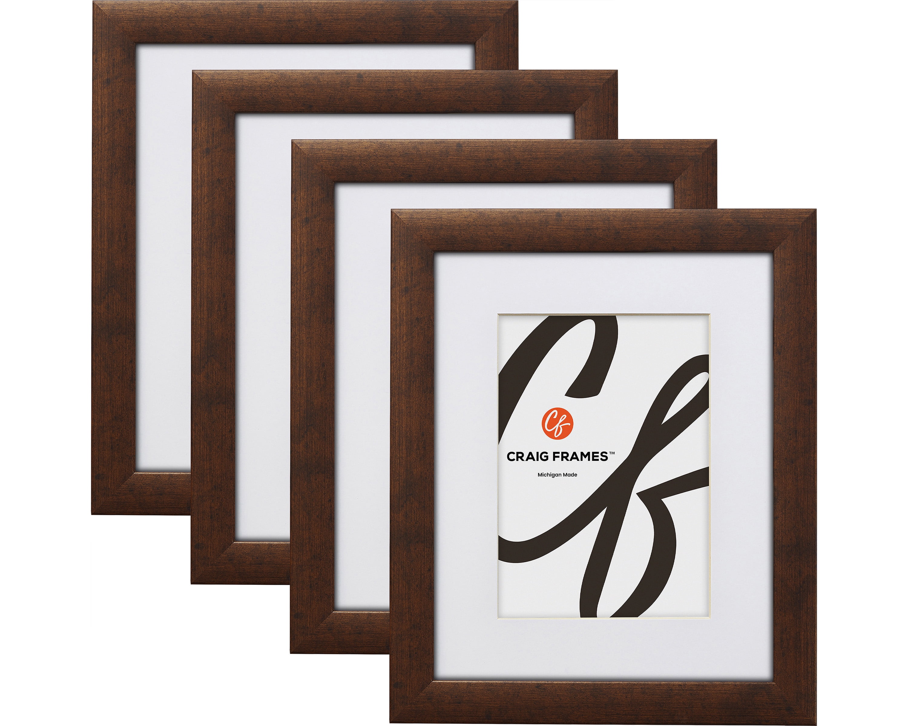 Craig Frames 23247881 14x20 inch Rustic Copper Picture Frame Matted for ...